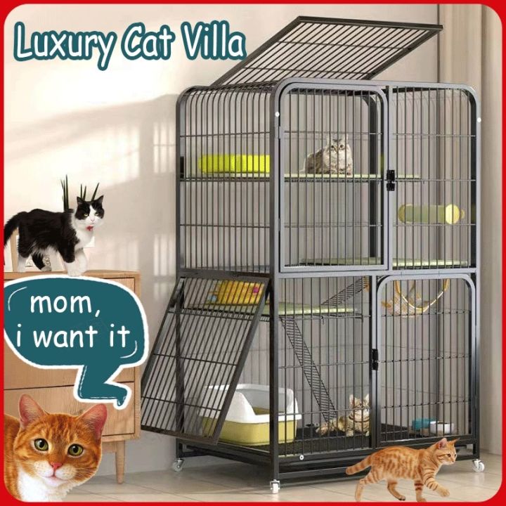 Cat House Cat Cages Indoor Outdoor Enclosure With Super Large Enter
