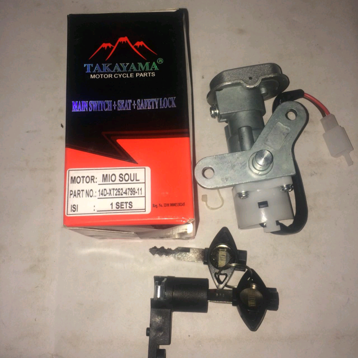 KUNCI KONTAK SET KOMPLIT PLUS JOK SADEL MIO SOUL MEREK TAKAYAMA ...