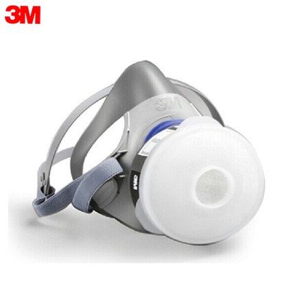 3M 7702 หน้ากากไส้กรองเดี่ยวซิลิโคน ขนาดกลางกันแก๊ส พร้อมตลับกรอง 7001K-100 ฟิลเตอร์ ฝาครอบ ...