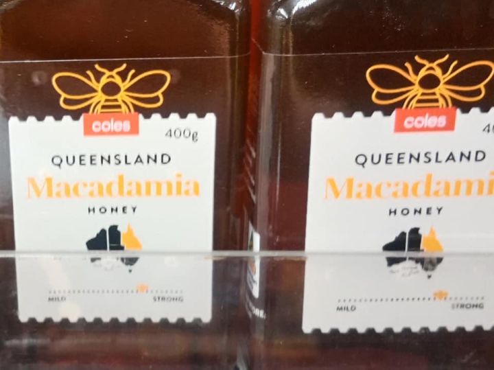 COLES Queensland Macadamia Honey 400g * XL FAMILY JAR * AUSTRALIAN ...