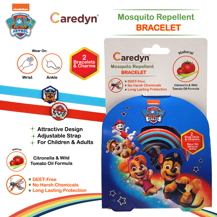CAREDYN Mosquito Repellent Bracelets with Charms(2 SETS) - Paw Patrol ...