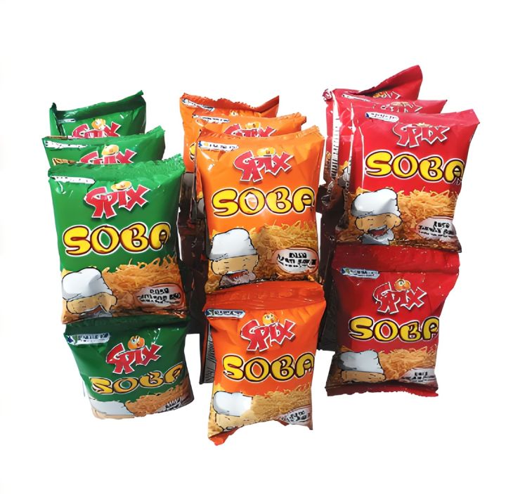 SOBA SPIX Mie Renceng 10 pcs x 17gr Spix Soba Mie Goreng Instant siap ...