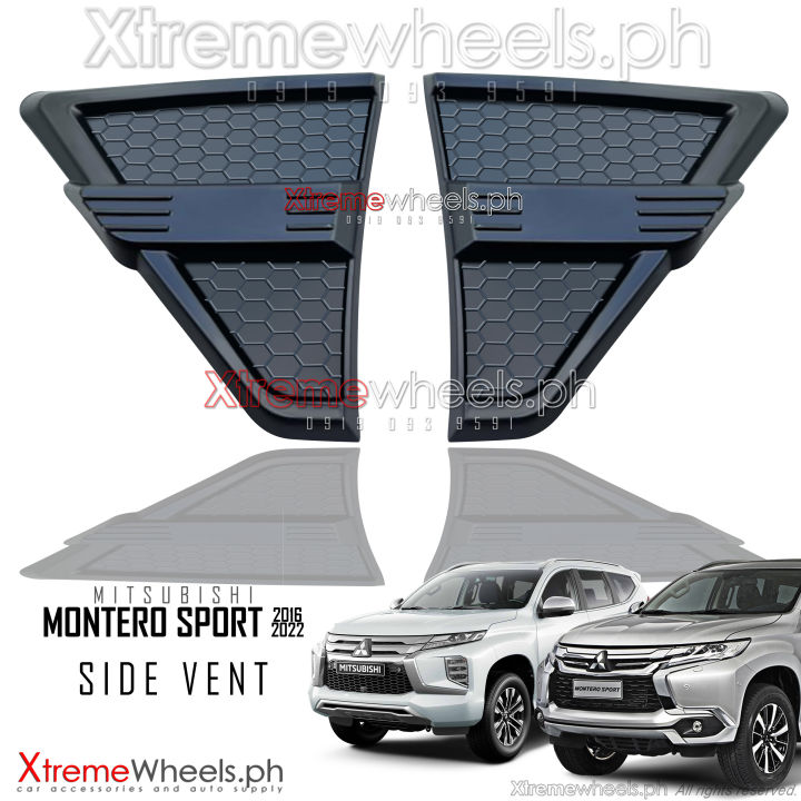 Montero 2016 to 2025 Side Vent Matte Black ( Montero Accessories ...
