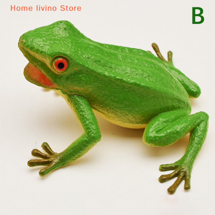 Livino หลอกของเล่นจำลองกบรุ่นของเล่นสัตว์คางคกหากินน่ากลัวบีบของเล่น ...