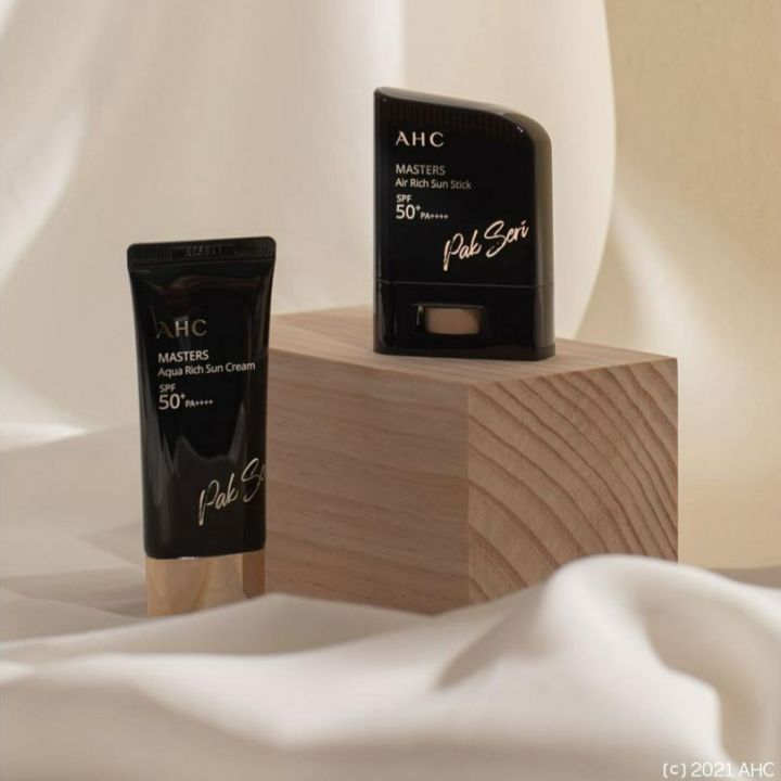 现货 🇰🇷｜AHC Master Air Rich Sun Stick SPF50+PA++++ 14g 尊荣黑 防晒保湿双效王者防晒棒 | Lazada