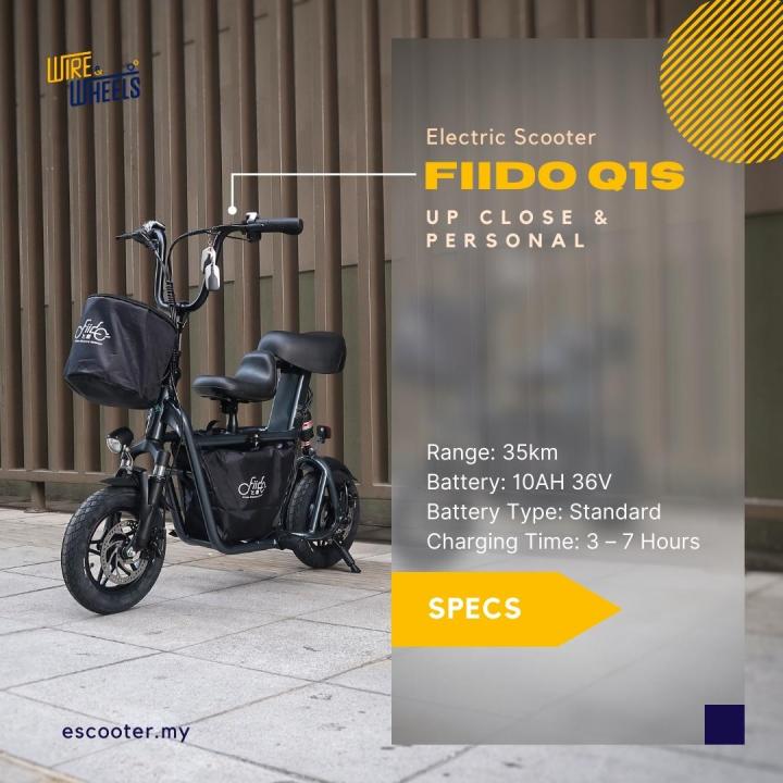 Fiido Q1S Electric Scooter | Lazada