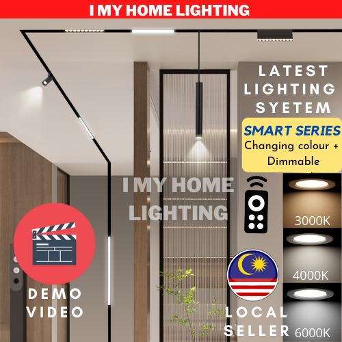 New Smart Modern LED Magnetic Track Light Lighting Recess Linear Grill ...