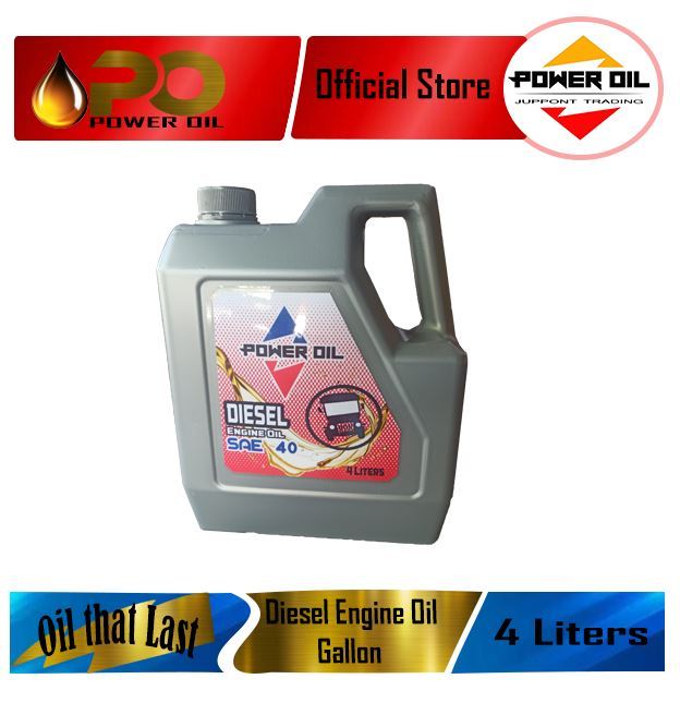 Power Oil Diesel Engine Oil Gallon (4 Liters) | Lazada PH