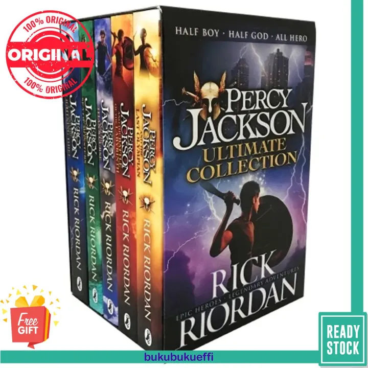 Percy Jackson Complete Series Collection 5 Books Box Set 9780241720745 ...