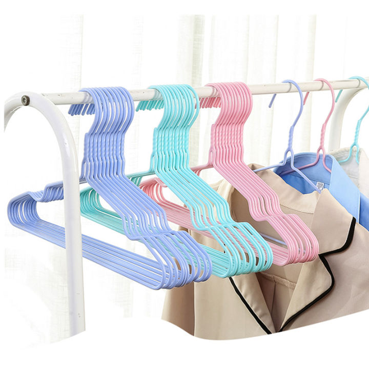 KIOOK ไม้แขวนเสื้อ ไม้แขวนแพ็ค10ชิ้น เหมาะสำหรับเสื้อผ้าเด็กและผู้ใหญ่ ...