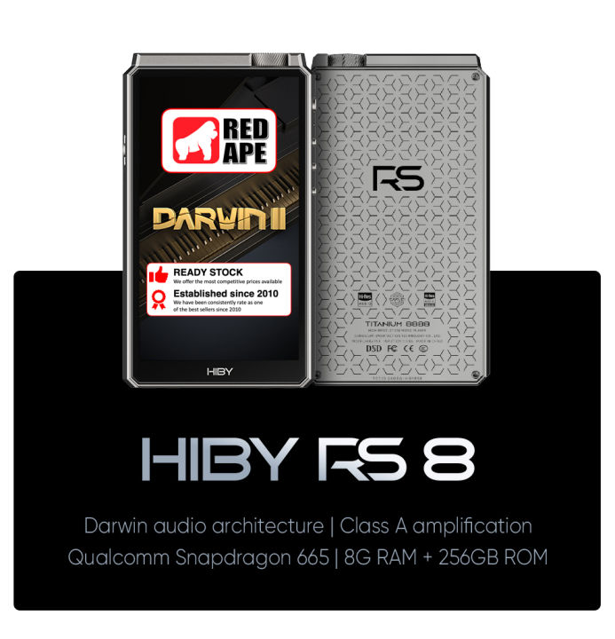 Hiby RS8, Digital Audio Player: R2R Flagship Android Music Player 2022 DAP (RS 8) | Lazada