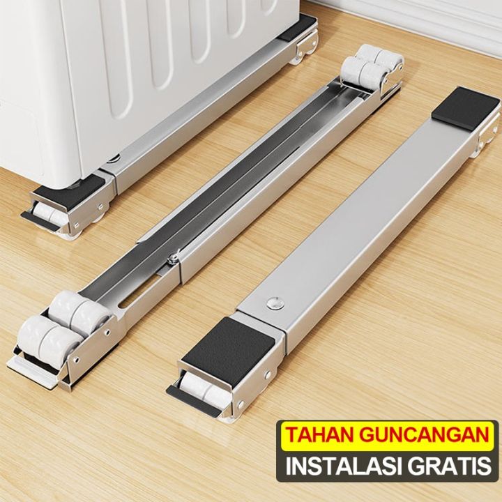 Roda Lemari Portable Roda kulkas / Tatakan kulkas / Kaki kulkas / Roda ...