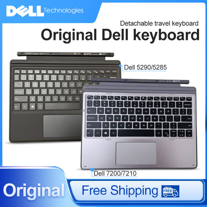 Original Dell keyboard Type Cover for Dell Latitude 5290/5285/7200/7210 ...