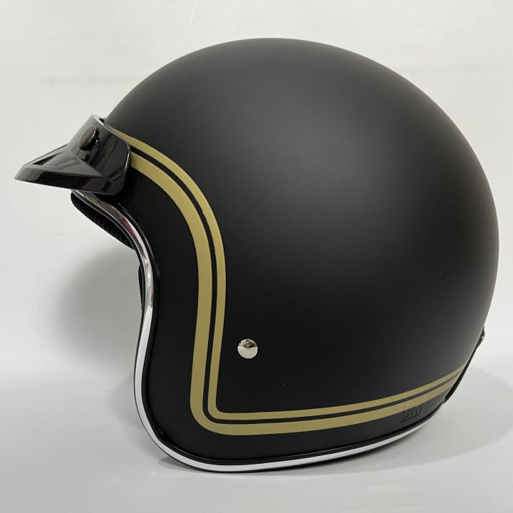 Helm CRX Bogo Hitam Doff - Polos Solid Classic Retro - Helem Helmet ...
