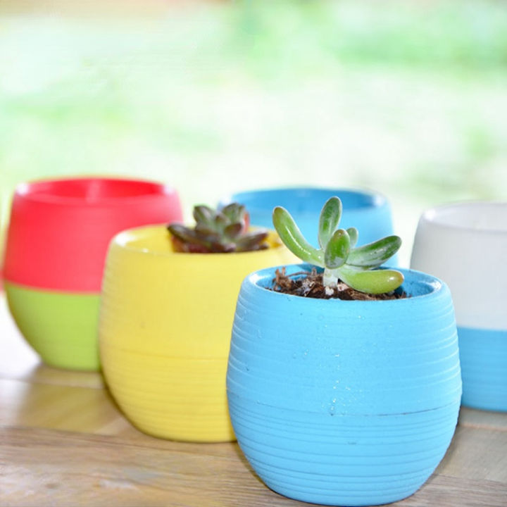 Pot Bunga Warna Pot Bunga Mini Pot Bunga Kecil Tanaman Mini Warna Taman ...