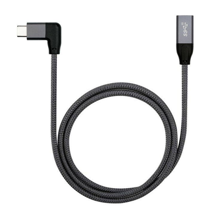 USB C Extension Cable Male to Female Right Angle Elbow PD 100W 5A Fast ...