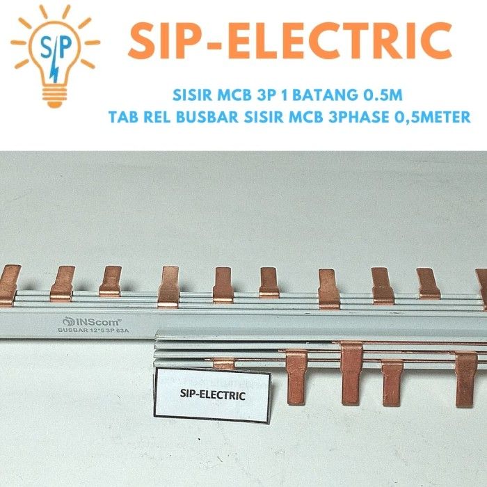 SISIR MCB 3P 1 BATANG 0.5M / TAB REL BUSBAR SISIR MCB 3PHASE 0,5METER ...