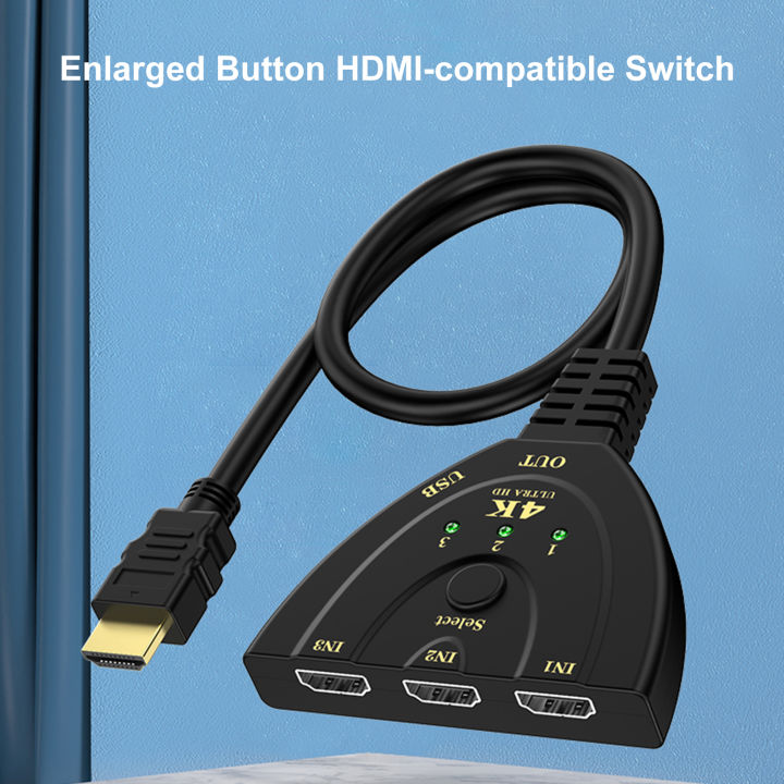 3d Tv Switch Compatible Hdmi-compatible Switch Premium 4k Hd-compatible ...