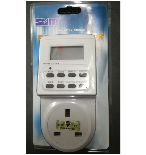 SUM 24 Hours Digital Timer / Analog Timer 3 Pin Plug w/SIRIM Approved | Lazada