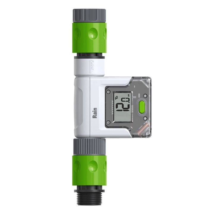 Digital LCD US Smart Wifi Water Flow Meter 3/4" Garden Faucet Hose ...