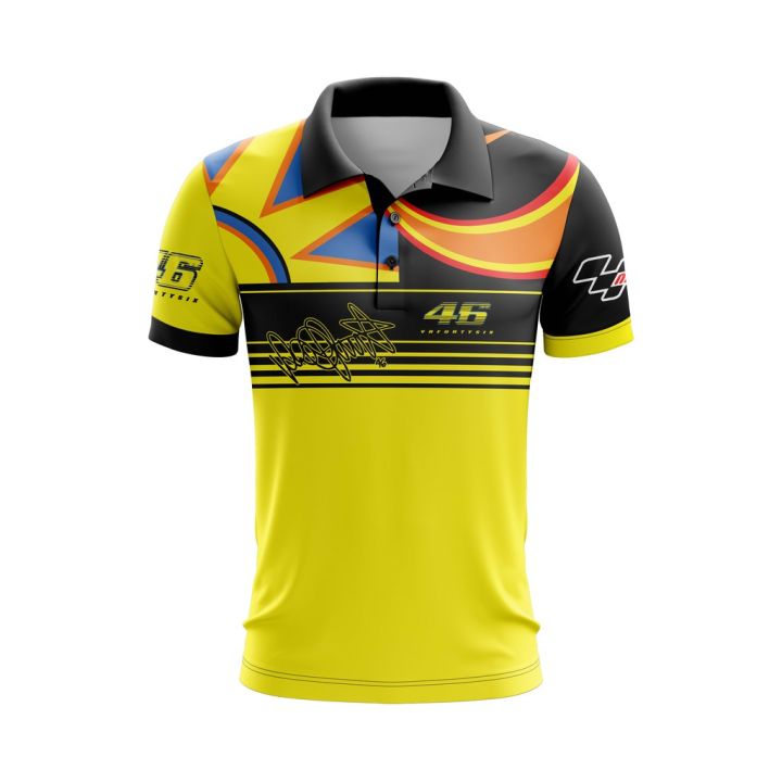 （ALL IN STOCK） polo tshirt- Valentino Rossi, 46 month sublimation ...