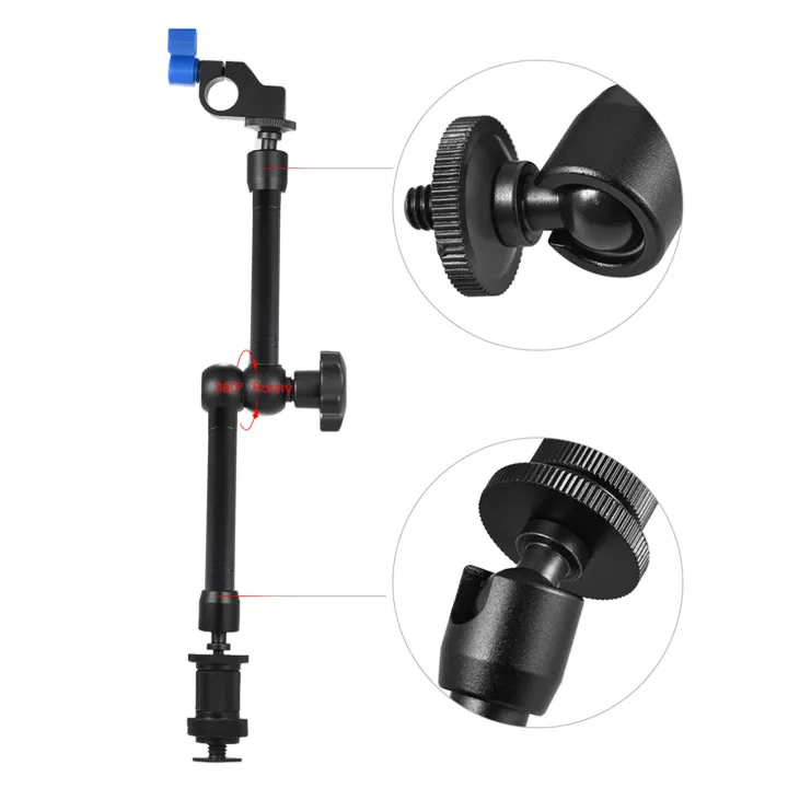 Adjustable Articulating Friction Arm with 15mm Rod Clamp Mount for ...