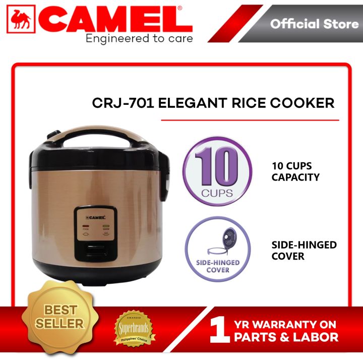 Camel CRJ-701 Elegant Rice Cooker with Steamer and Automatic Cook-Warm ...