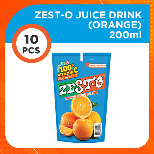 Zest-O Juice Drink Orange (10 x 200ml) | Lazada PH