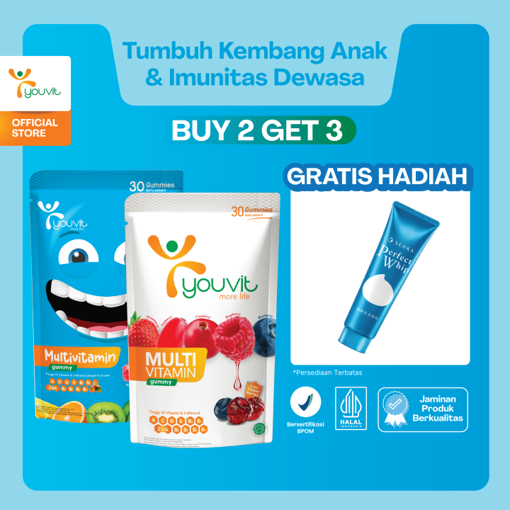 [FREE SENKA] Youvit Multivitamin Dewasa dan Anak 30 Hari untuk Jaga ...