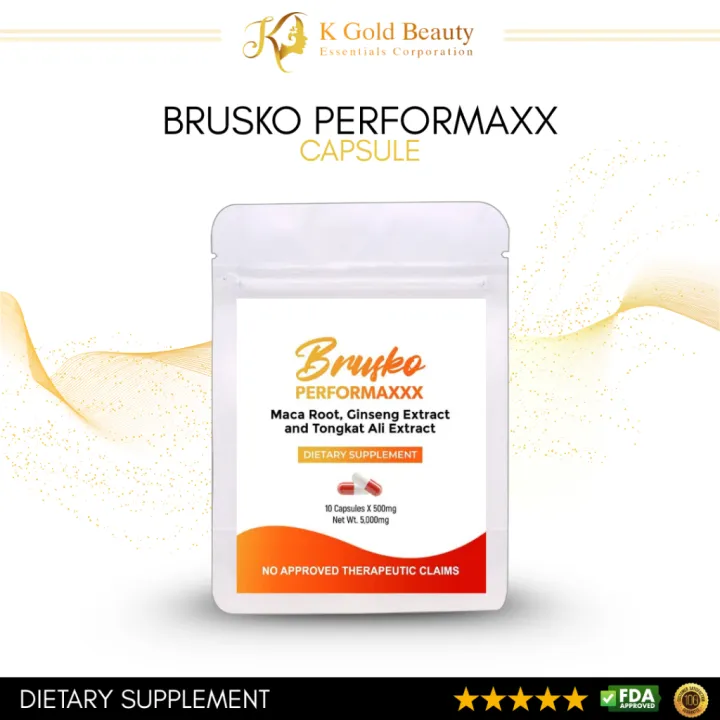 Brusko Performax Capsule 2s/5s/10s – Tongkat Ali, Maca – Energy ...