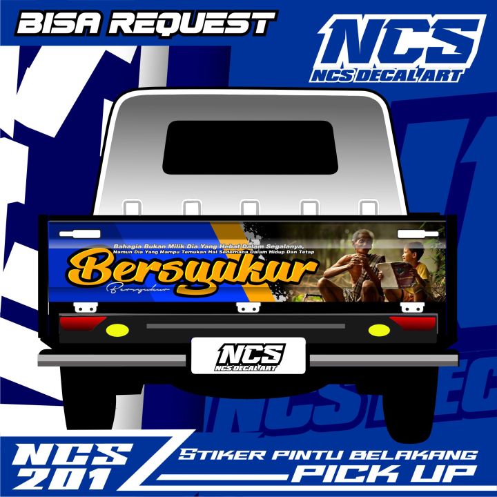 Stiker Decal Pintu Bak Belakang All Pick Up Custom Bisa Request ... Stiker Decal Pintu Bak Belakang All Pick Up Custom Bisa Request ...