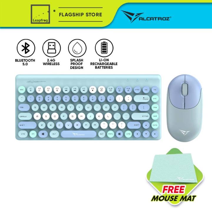 Alcatroz JellyBean A3000 Bluetooth Rechagreable Keyboard Mouse Combo ...
