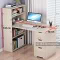 STS Office Computer Desk, Desk Large PC Gaming Desk Study Table with 3 ...