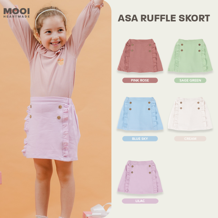 Mooi Rok Anak Perempuan Asa Ruffle Skort | Lazada Indonesia