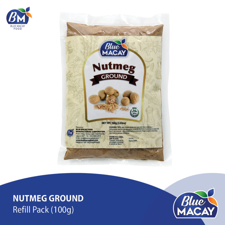 Blue Macay Nutmeg Powder 100 grams (PURE & HIGH-GRADE SPICE) | Lazada PH