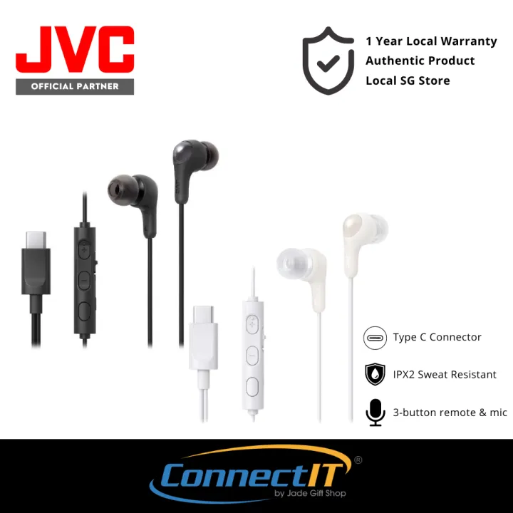 JVC HA-FR9UC USB-C Wired In-Ear Earphones With DAC, Remote Controls ...