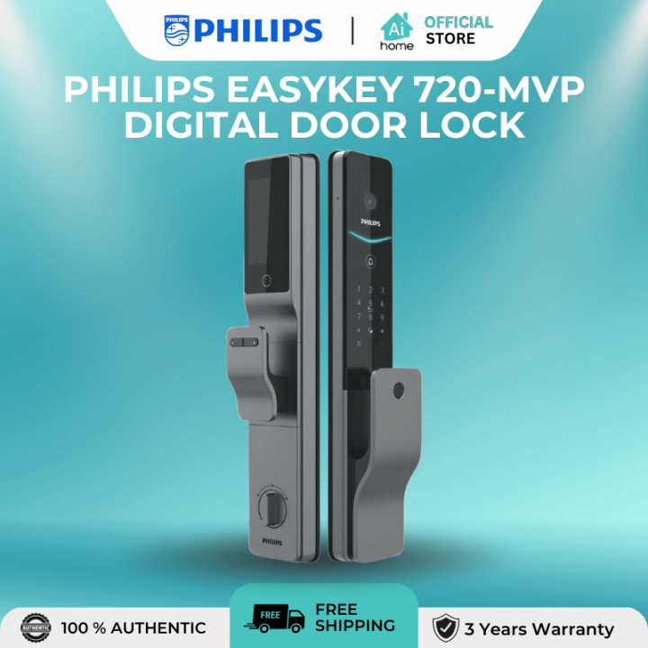 Philips EasyKey 720 MVP Palm Vein Fingerprint Digital Door Lock For ...