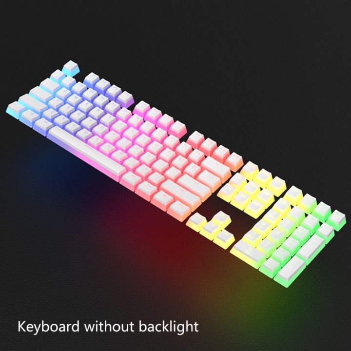 1Set Double Shot PBT Keycap 104 Keys Pudding Backlight Keycaps OEM ...