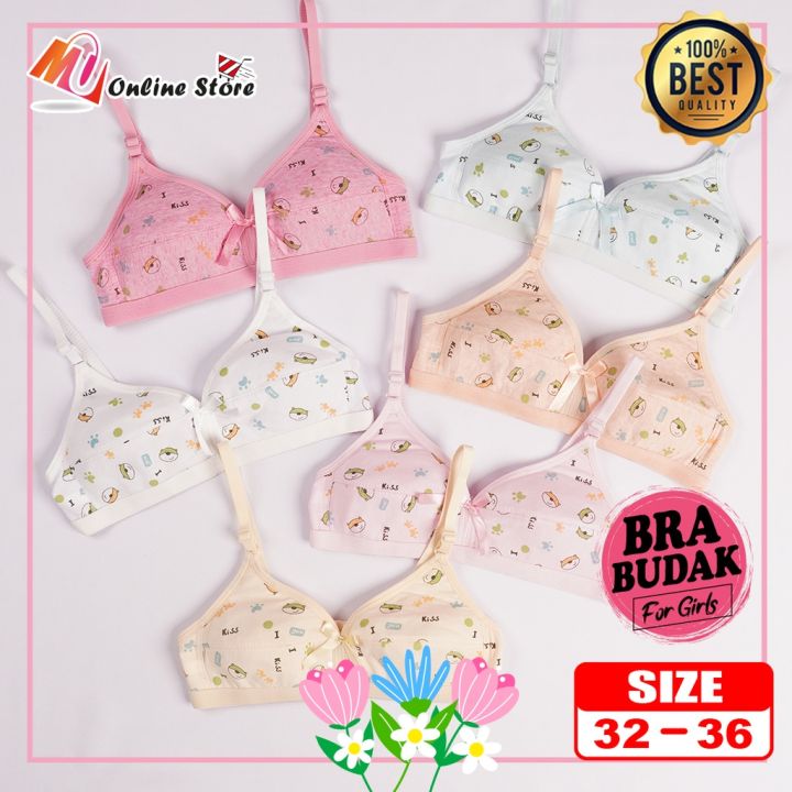 MU BRA KANAK KANAK PEREMPUAN / BAJU DALAM BUDAK / BRA NON WIRE / TEENAGER BRA / SCHOOL BRA ...