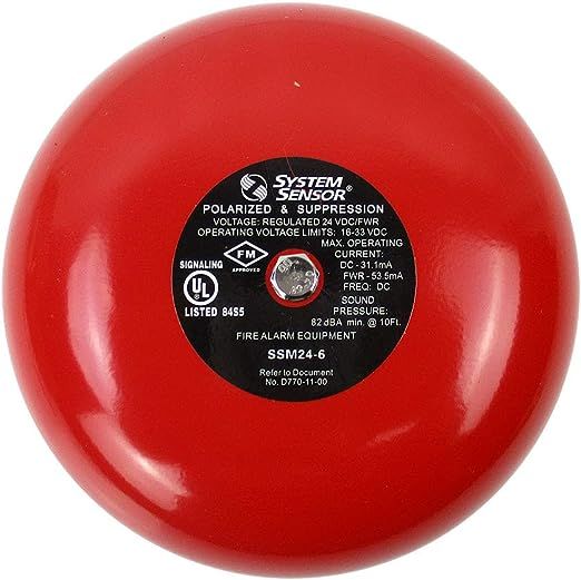 SSM24-6 Conventional bell 24 Vdc 6" (UL) ( อุปกรณ์แจ้งเหตุด้วยเสียง ...