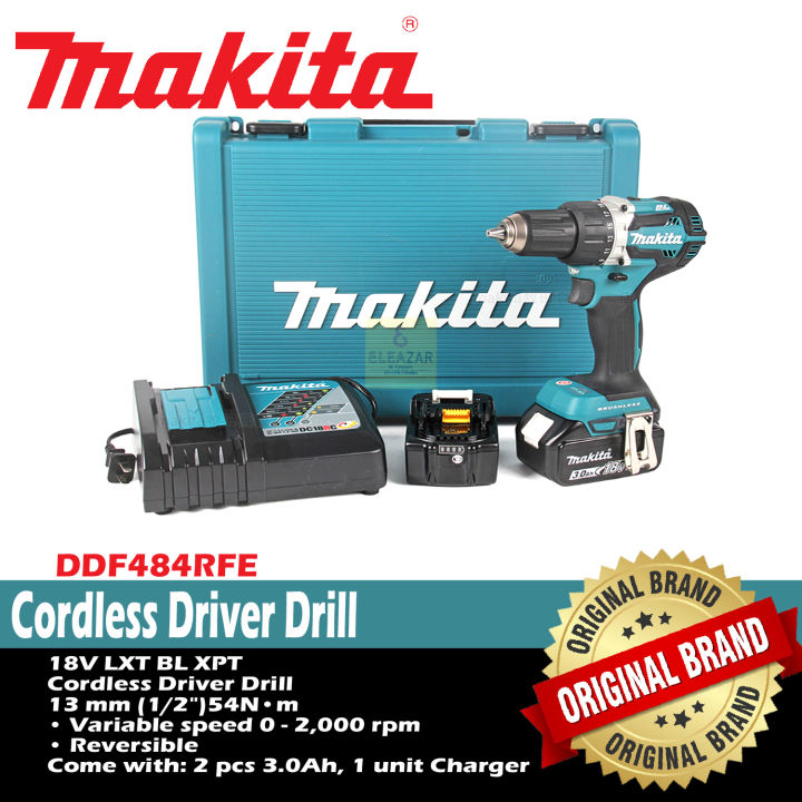 Makita - Cordless Driver Drill 18v 13mm (1/2") [DDF484RFE] | Lazada PH