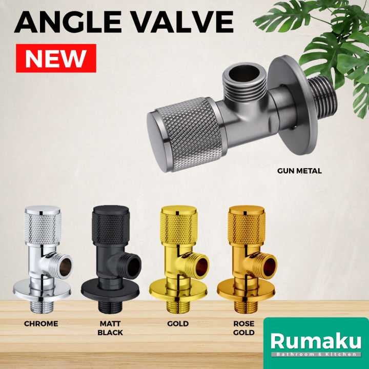BANOVA SUS 304 Stainless Steel Bathroom Angle Valve Basin Tap Bib Tap ...