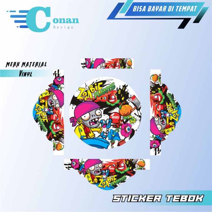 Conan Sticker - Stiker Decal Tebok Kandang Love Bird Plant & Zombie ...