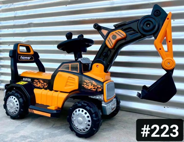 Large Escavator Ride On Car With Music Children Excavator Toy Car ...