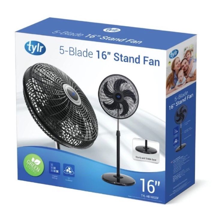 Stand Fan Tylr 5 Blade "16inch" | Lazada PH