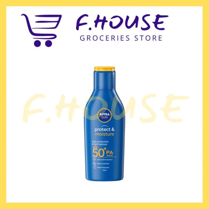 NIVEA Sun Protect & Moisture Lotion SPF50 PA+++ Sun Care Water ...
