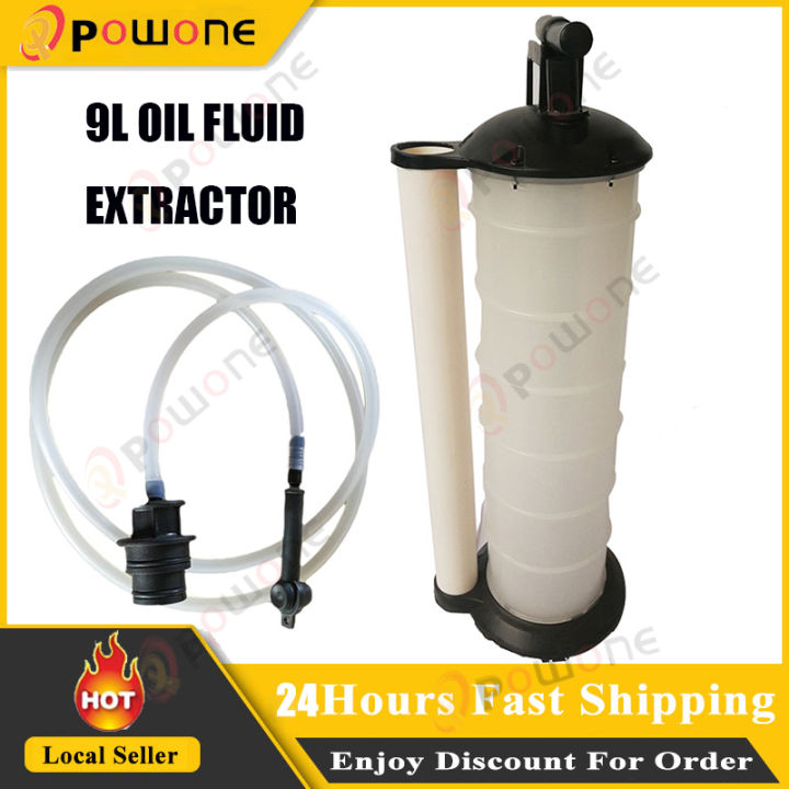 7L Oil Fluid Extractor Pump Manual Vacuum Fuel Suction Car Boat Transfer Tank Extractor Changer ...