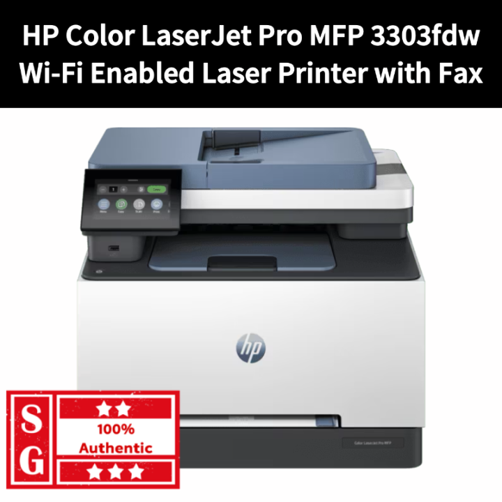 HP Color LaserJet Pro MFP 3303fdw Printer (Copy Print Scan Fax) 499M8A ...