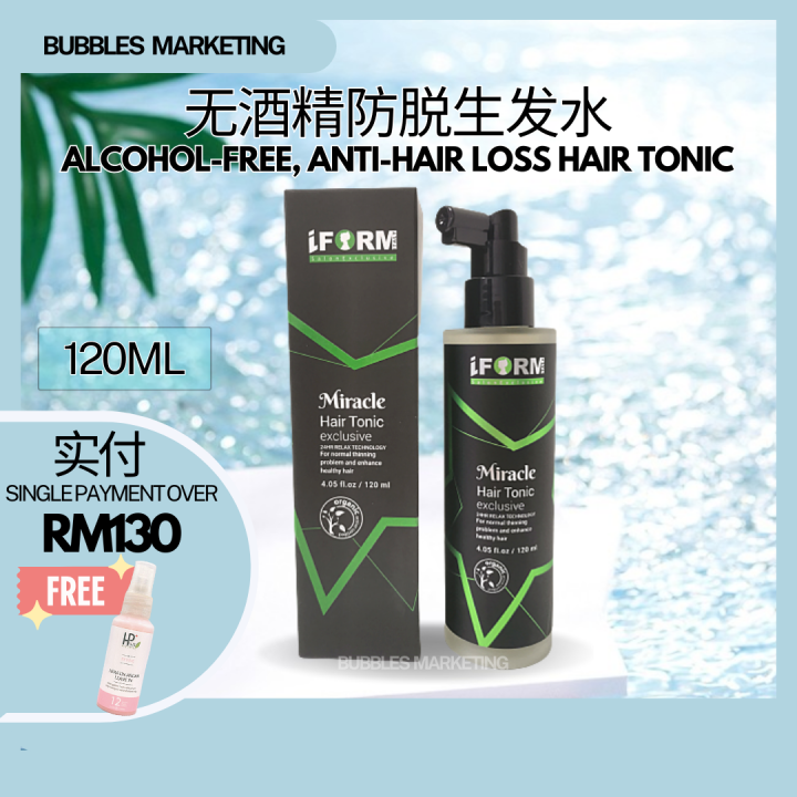 IForm Miracle Hair Tonic 120ml Hair growth anti hair loss non alcohol ...