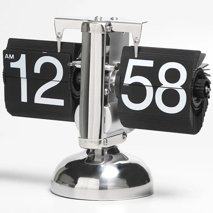 FLIP Digital Desk Clock Vintage Small Balance Automatic Turning Retro ...